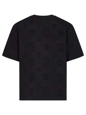 Casablanca Black Jersey Applique Monogram Oversized T-shirt