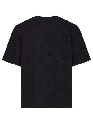 Casablanca Black Jersey Applique Monogram Oversized T-shirt