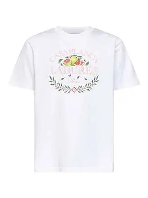 Casablanca White Cotton Jersey Laduree X T-shirt - Multicolor