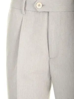 Brunello Cucinelli Leisure Fit Trousers - Gray