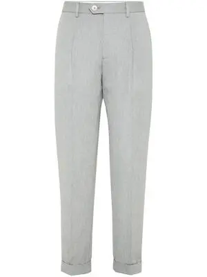 Brunello Cucinelli Leisure Fit Trousers - Gray