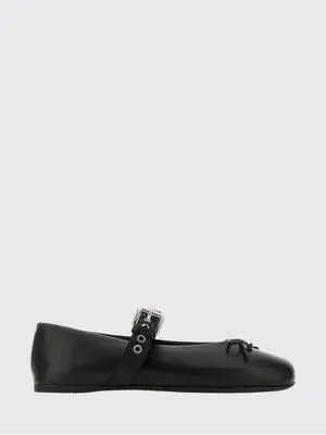 Miu Miu Leather Ballet Flat - Black