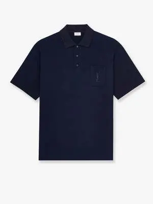 Saint Laurent Pique Cotton Polo Shirt - Multicolor