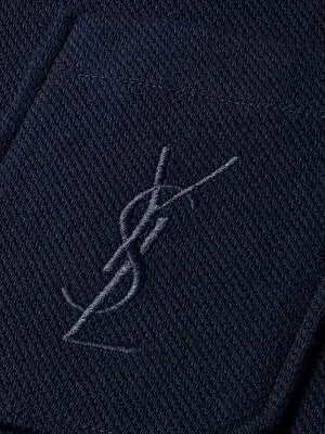 Saint Laurent Pique Cotton Polo Shirt