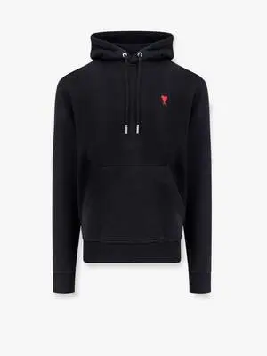 AMI Paris Cotton Sweatshirt With Logo Embroidery - Multicolor