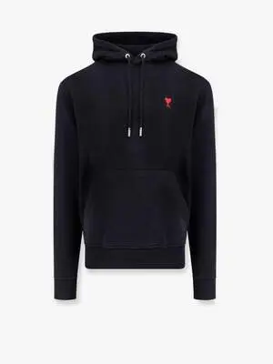 AMI Paris Cotton Sweatshirt With Logo Embroidery - Multicolor