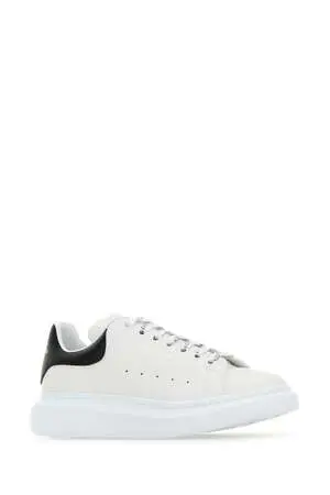 Alexander McQueen Leather Sneakers With Black Leather Heel