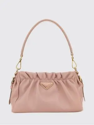 Prada Gathered Nappa Leather Bag - Pink