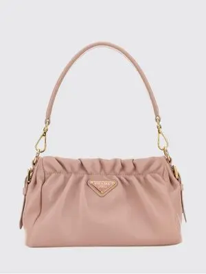 Prada Gathered Nappa Leather Bag - Pink