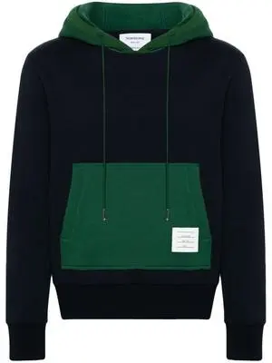 Thom Browne Hooded Sweatshirt - Blue