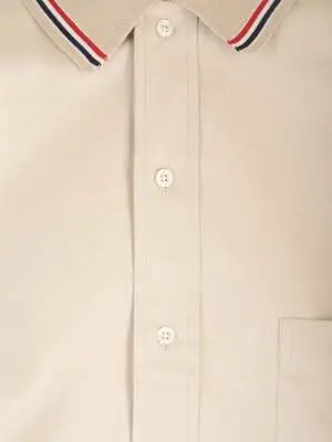 Thom Browne Stripe Cotton Flannel Oversized Shirt