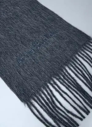 Acne Studios Logo Wool Scarf