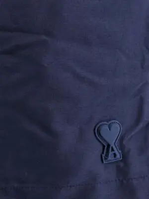 AMI Paris Nylon Swimsuit With Tone-on-tone Logo Patch
