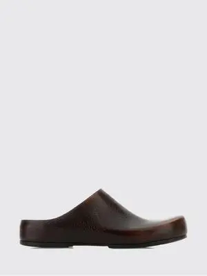Miu Miu Leather Slippers - Brown