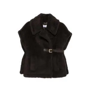 Max Mara Jackets Faux Fur & Shearling Jackets - Brown