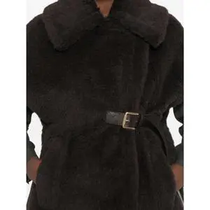 Max Mara Faux Fur & Shearling Jacket - Brown