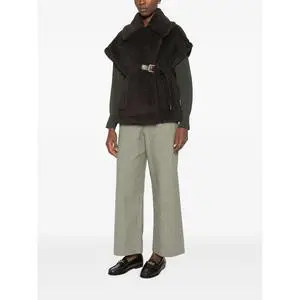 Max Mara Faux Fur & Shearling Jacket - Brown