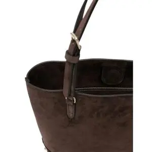 Valentino Garavani Suede Rockstud Tote Bag - Brown