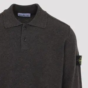 Stone Island Polo Knitwear - Gray