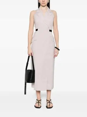 Max Mara Collared Midi Dress - Brown