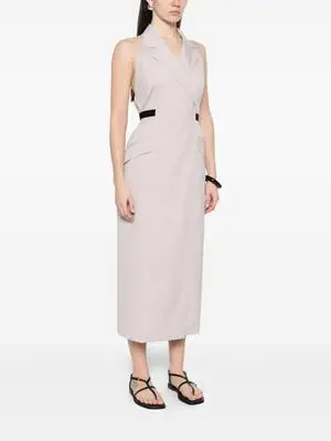 Max Mara Collared Midi Dress - Brown