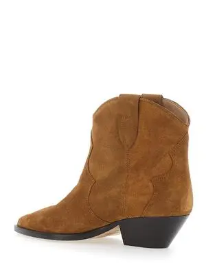 Isabel Marant Étoile Dewina' Ankle Boots With Medium Heel In Suede For - Brown