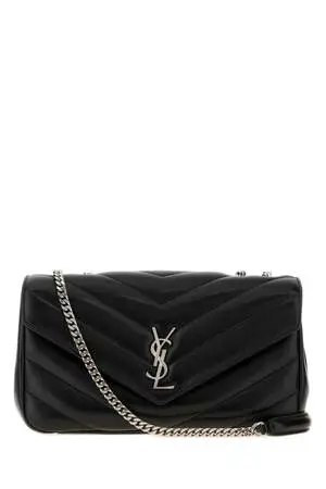 Saint Laurent Loulou Leather Shoulder Bag - Black