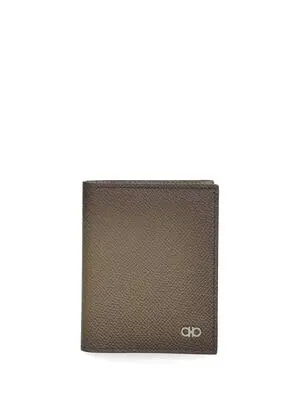 FERRAGAMO Gancini Micro Credit Card Holder - Brown