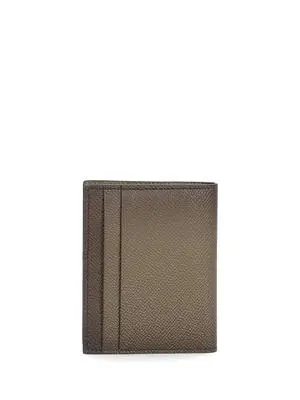 FERRAGAMO Gancini Micro Credit Card Holder - Brown