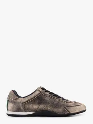 Gucci Shift Delave Leather Sneakers - Black