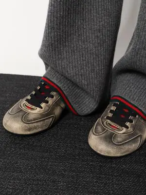 Gucci Shift Delave Leather Sneakers