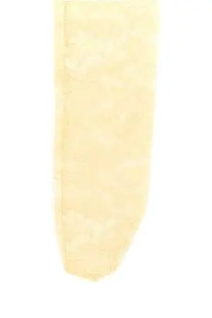 Valentino Garavani Cream Stretch Lace Socks - Yellow