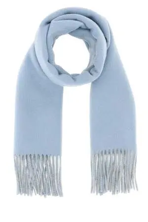 Burberry Light- Cashmere Reversible Scarf - Blue