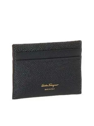 FERRAGAMO Gancini Leather Card Holder