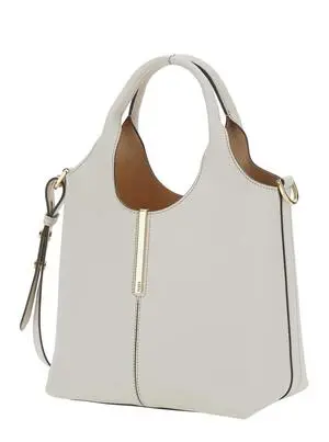 TOD'S Leather Handbag With Metal Bar - Multicolor