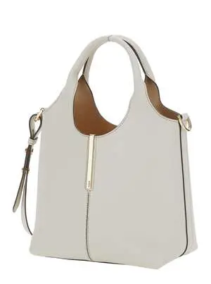 TOD'S Leather Handbag With Metal Bar - Multicolor