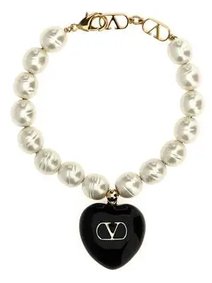 Valentino Garavani Coeur Royal' Bracelet - Black