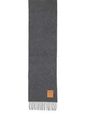 GANNI Wool Scarf - Gray