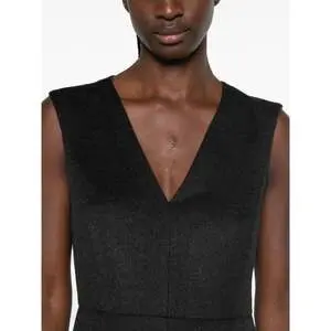 Max Mara Sleeveless A-line Midi Dress