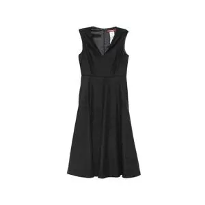 Max Mara Sleeveless A-line Midi Dress - Gray