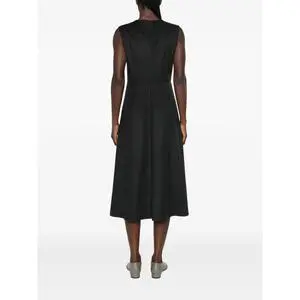 Max Mara Sleeveless A-line Midi Dress - Gray