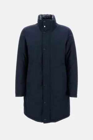 Herno Coat In New Business Fabric - Multicolor