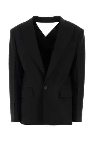 Dsquared2 Stretch Wool Blend Peek-a-boo Blazer