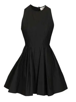 Sportmax Ara Sleeveless Washed Cotton Mini Dress