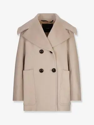 Max Mara Mario Double-breasted Cashmere Coat - Multicolor