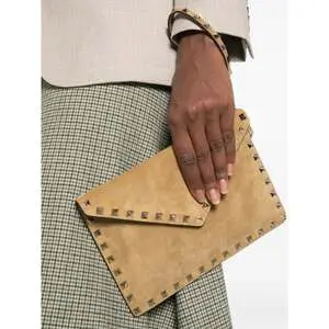 Valentino Garavani Neutrals Clutch Bags - Cream