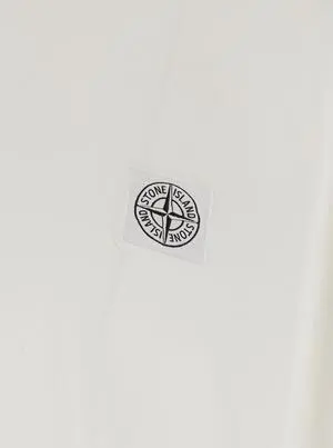 Stone Island Crew Neck Heavyweight T-shirt With Crew Neck And Short Sleeves In Cotton For - White