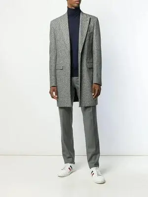 Brunello Cucinelli Wool Blend Turtleneck Sweater - Blue
