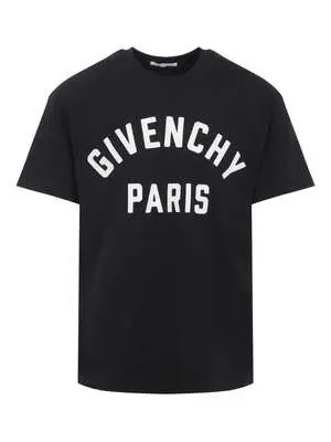 Givenchy T-shirt With Embroidered Logo - Black