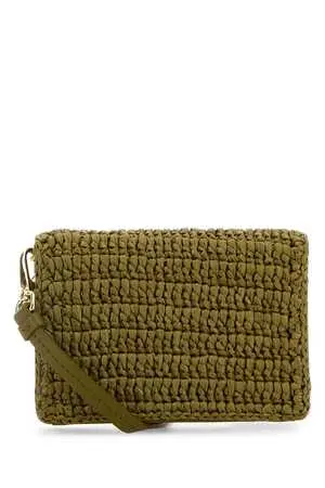 Prada Raffia Card Holder
